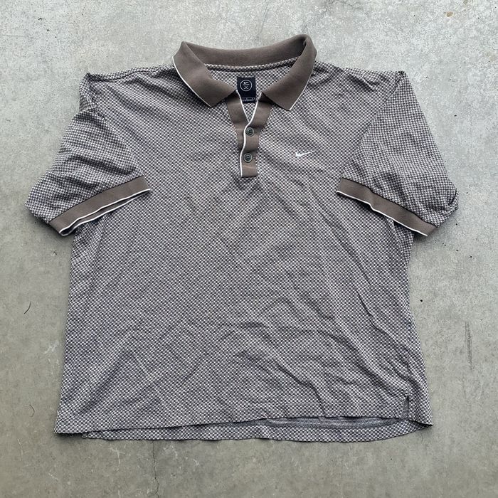 Nike Nike Checkered Plaid Earth Tone Polo Boxy Fit | Grailed