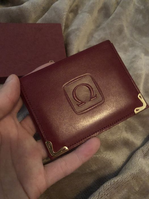 Omega Omega Leather Wallet With Box | Grailed
