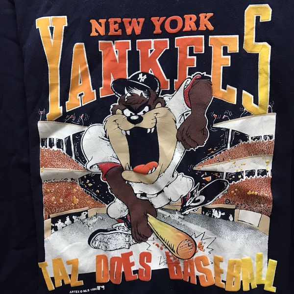 MLB Vintage 90’s MLB Taz New York Yankees Taz Does Baseball | Grailed