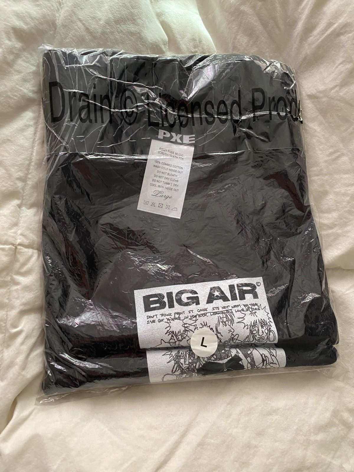 Drain Gang × Sad Boys Sbe Merch Ecco2k PXE “ Big Air “ T - Shirt | Grailed