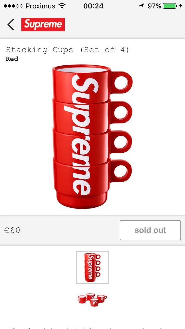 Supreme Stacking Cups | Grailed