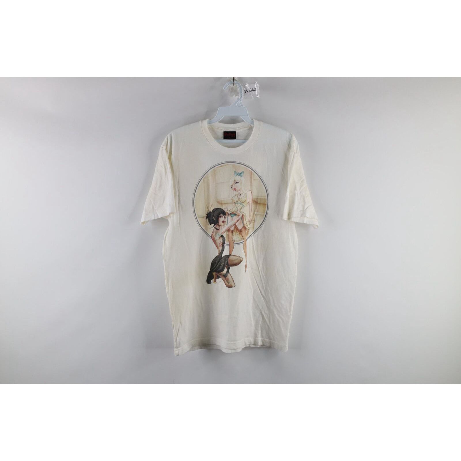 CO Vintage Streetwear Mens Medium Lowbrow Art Co Pinup Girls Goth T ...