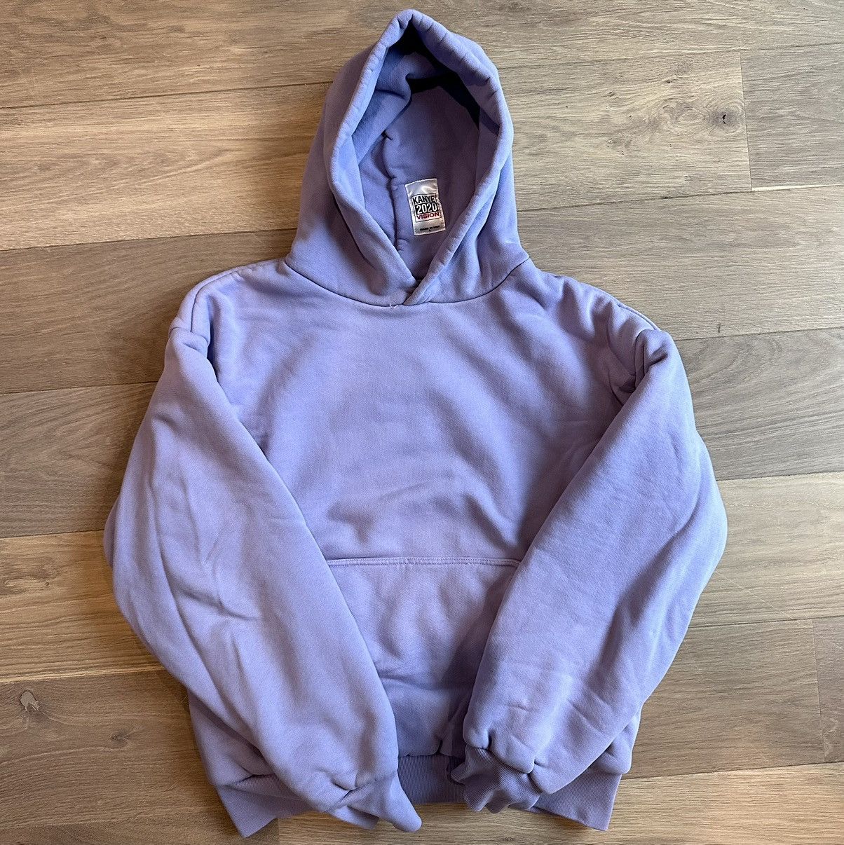 Kanye West Kanye 2020 Vision purple double-layered hoodie | Grailed