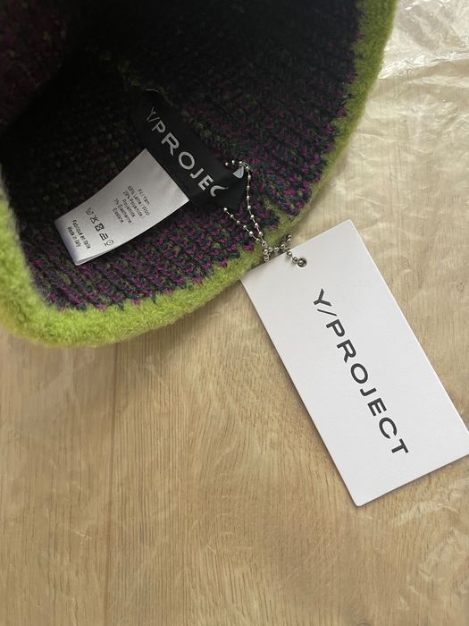Y/Project Y/Project Logo Gradient Knit Beanie Hat | Grailed