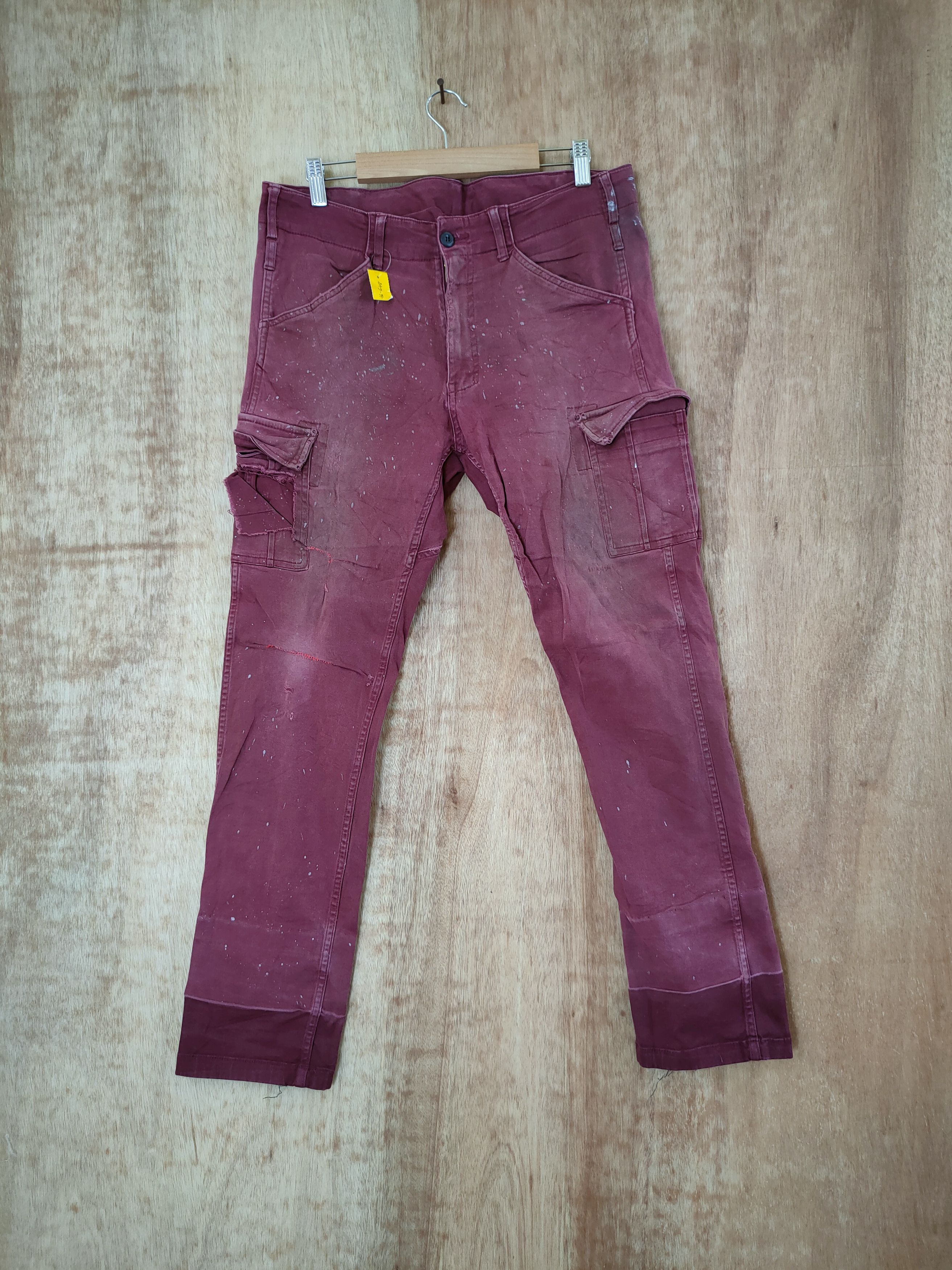 Vintage Japan distressed dirty painter multi pants #46-648 | Grailed