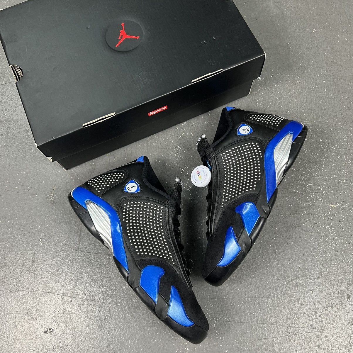 Jordan Brand × Supreme Jordan 14 Retro Supreme Black Size 9 | Grailed