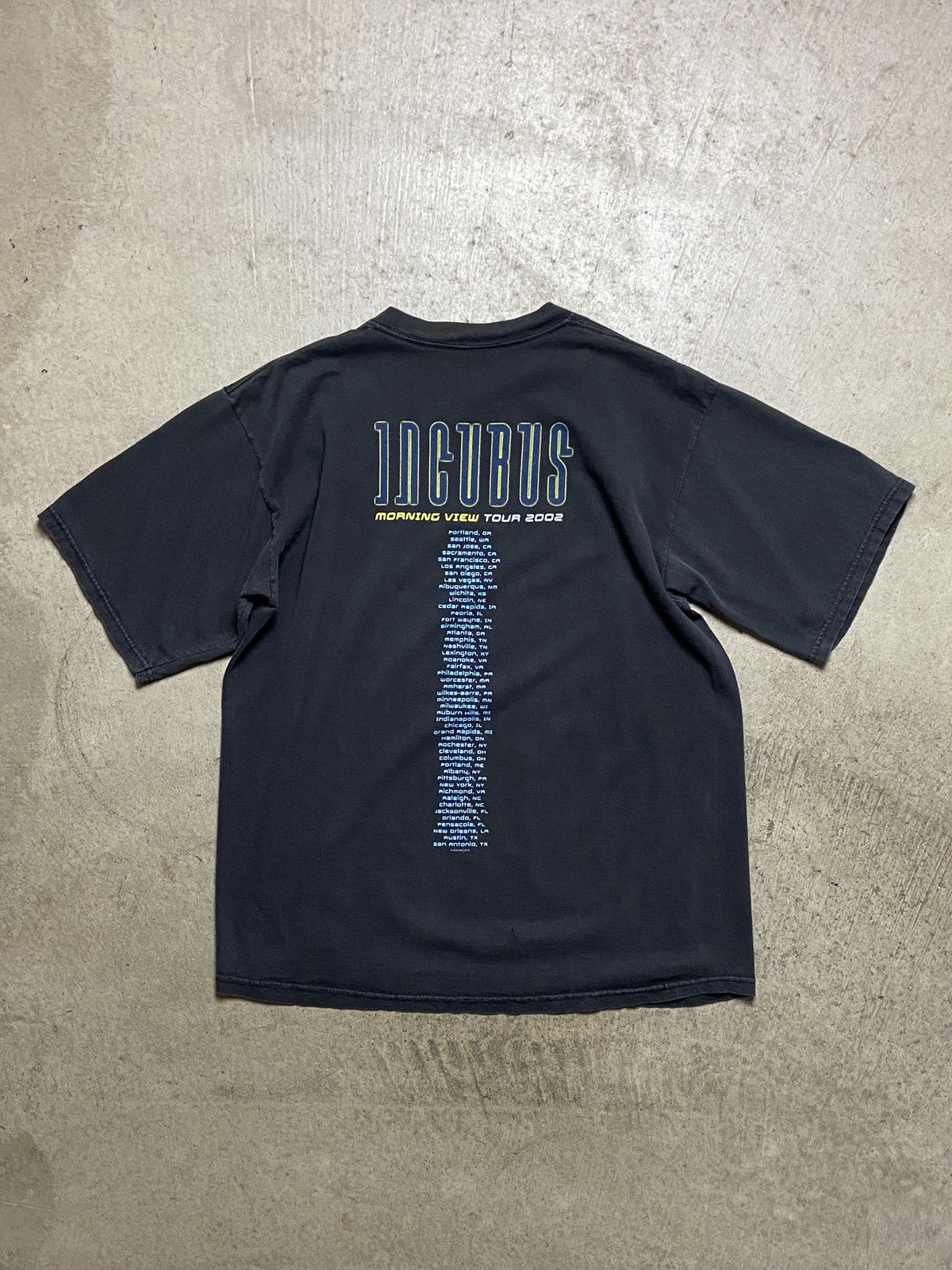 Band Tees × Vintage Vintage Incubus Morning View Tour T-Shirt | Grailed