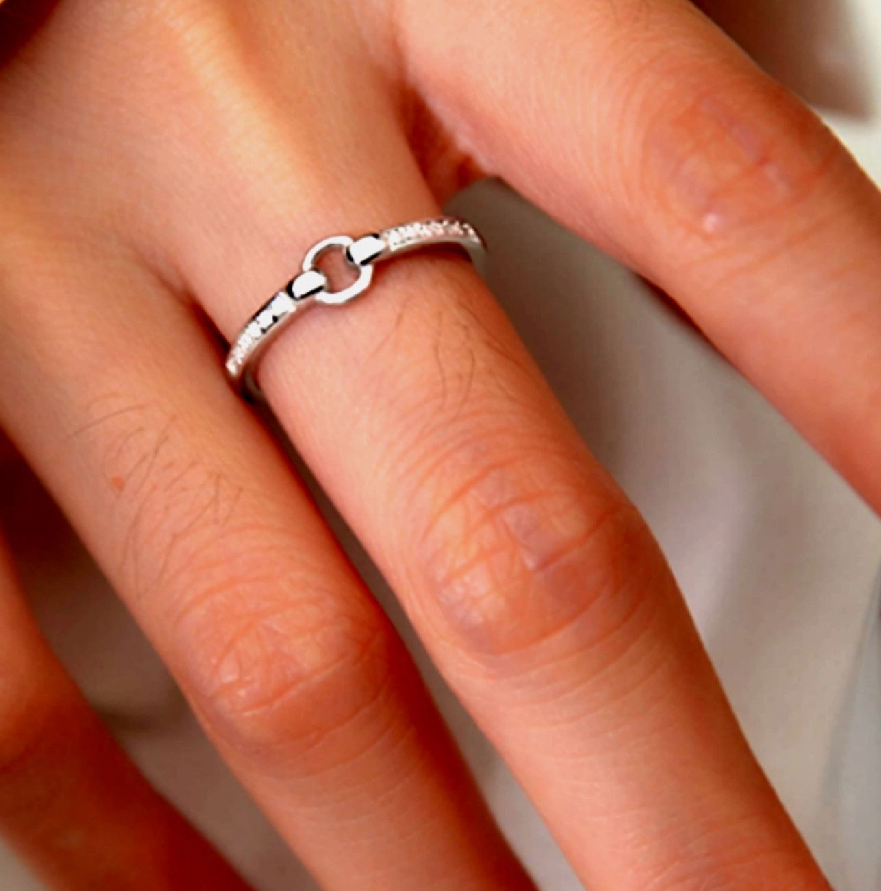 Vintage Retro Shiny Tiny O Link Silver Ring Unique Rare | Grailed