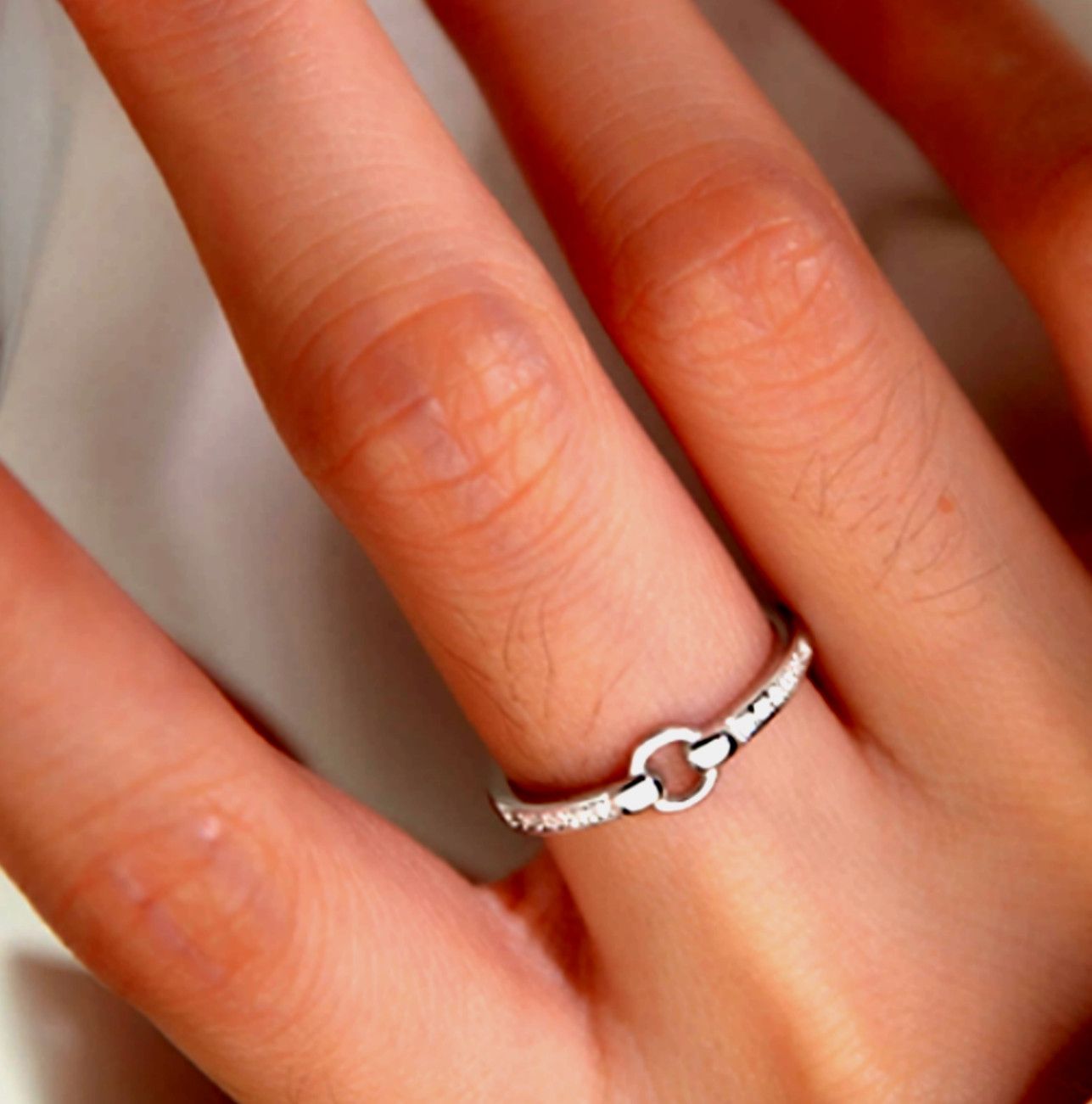Vintage Retro Shiny Tiny O Link Silver Ring Unique Rare | Grailed