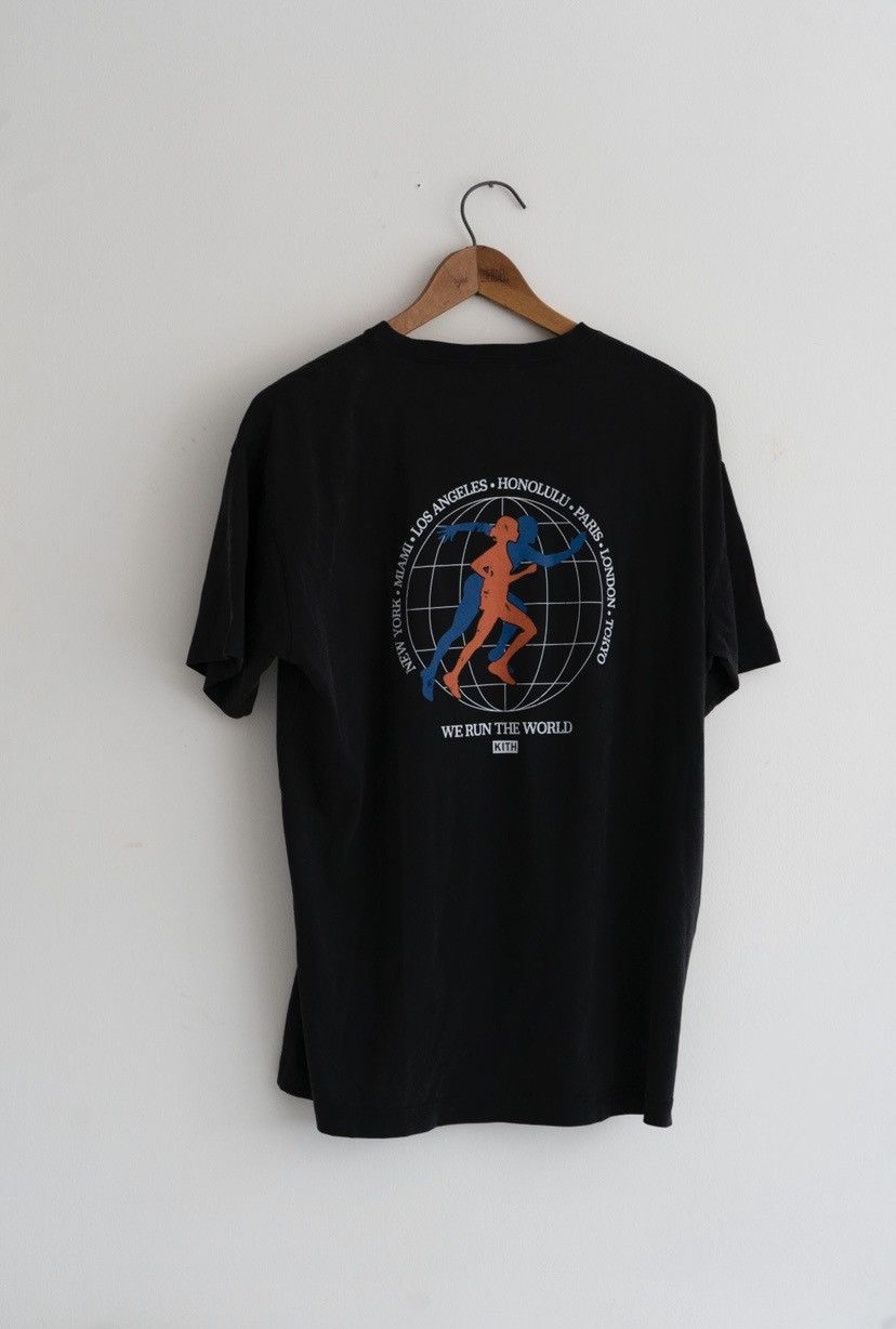 Kith Kith International Running Club Black Tee | Grailed