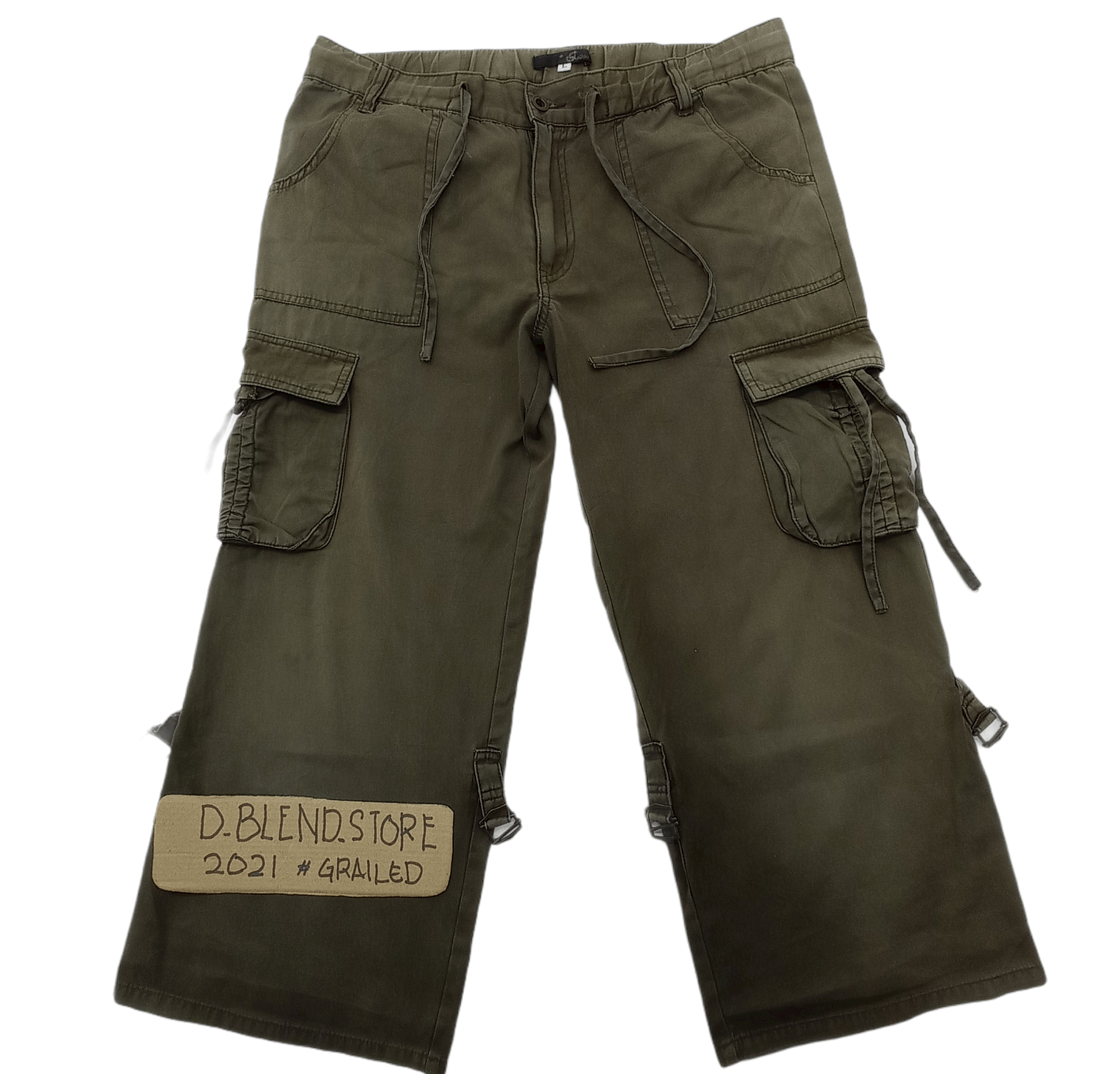 Japanese Brand × Streetwear Cargo Pants Intes three quarters Hook | Grailed