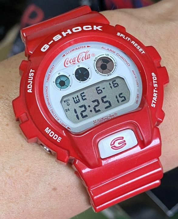 Bape × G Shock G SHOCK x COCA COLA x BAPE Digital Watch Red | Grailed