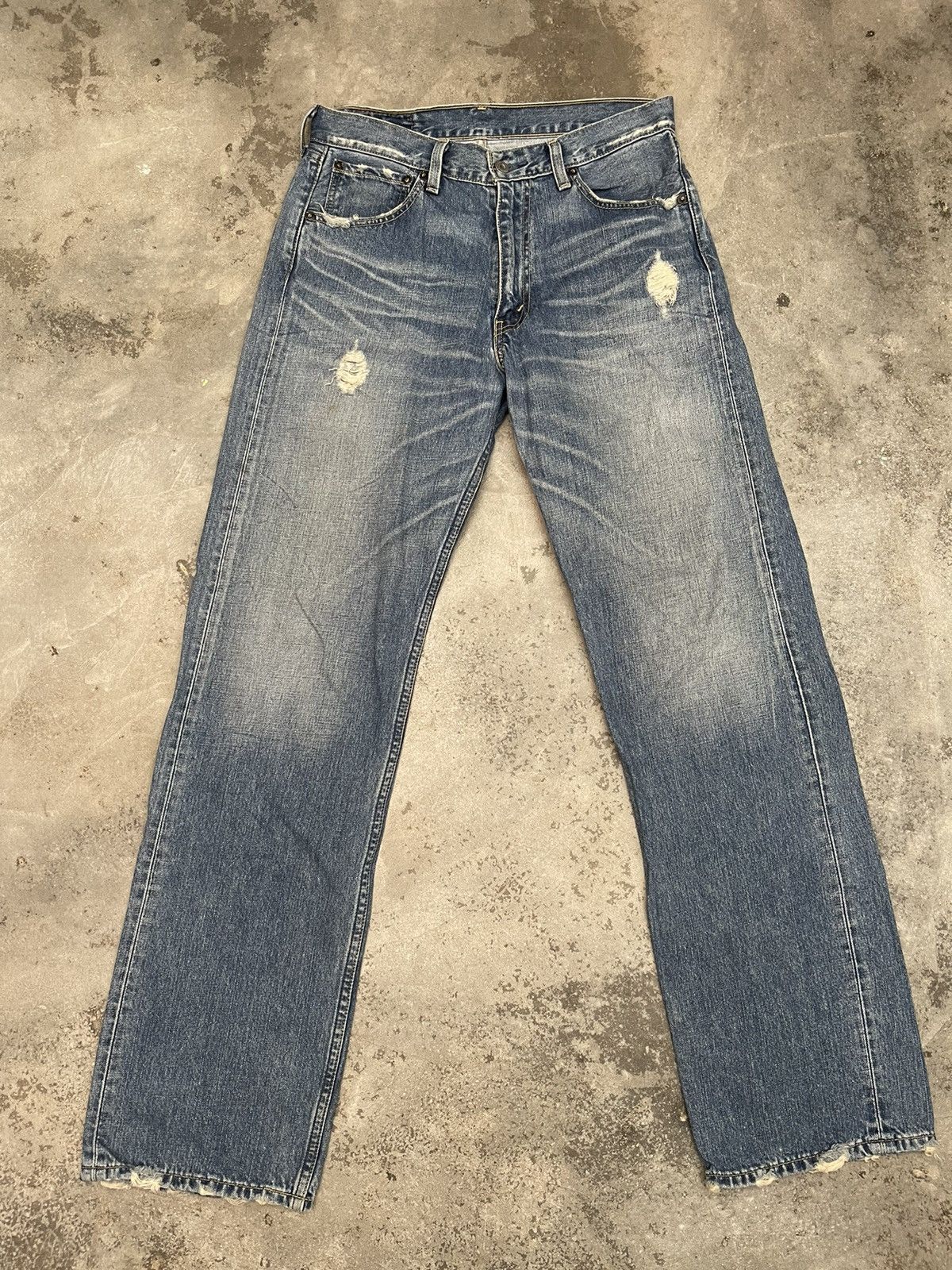 Hysteric Glamour Vintage LEVIS 503 Ripped Blue Wash Distressed Jeans ...
