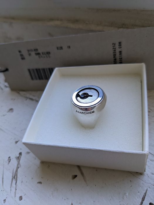 Lad Musician 17SS "Locked Anarchy" Silver Ring | Grailed
