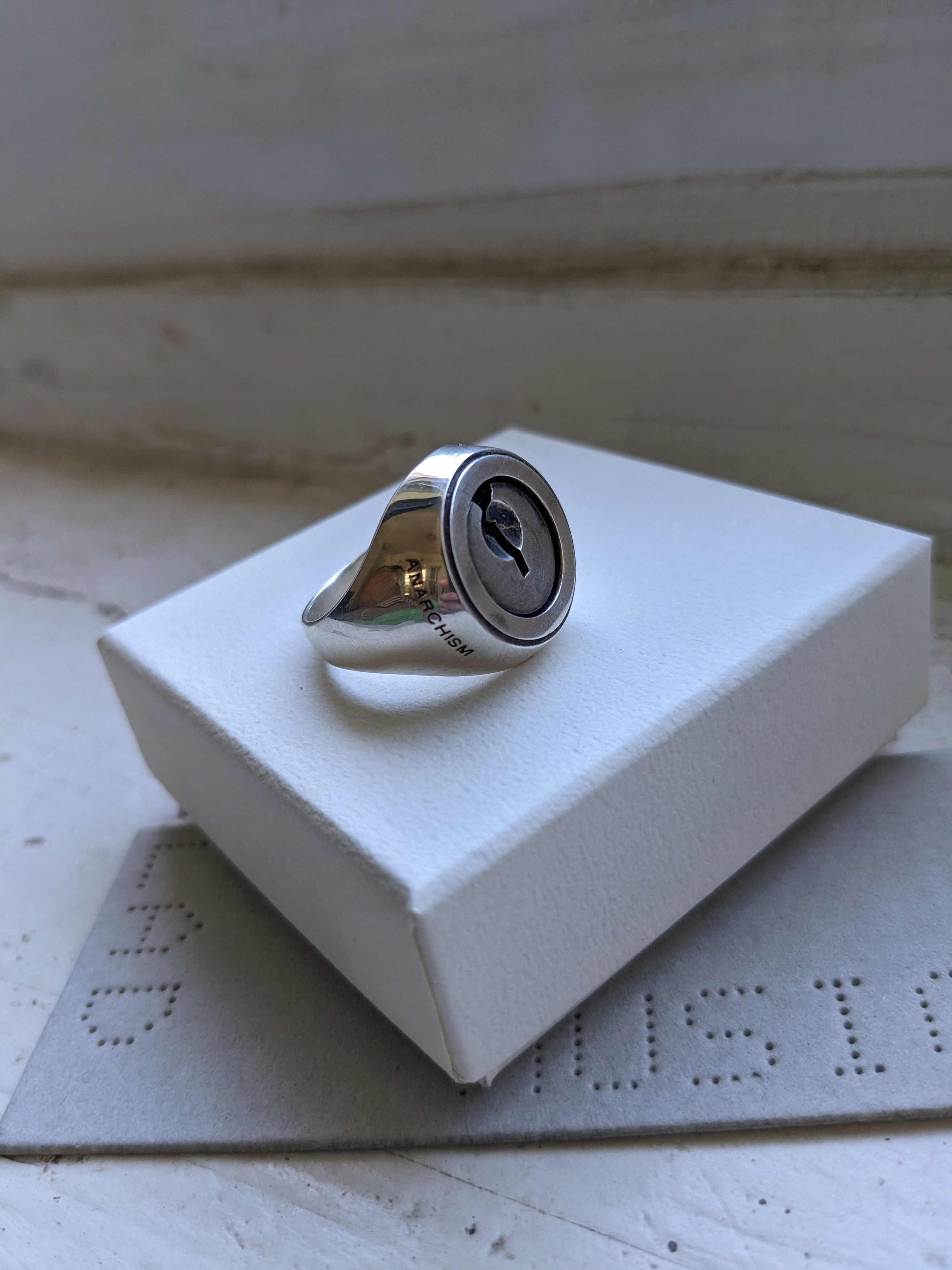Lad Musician 17SS "Locked Anarchy" Silver Ring | Grailed