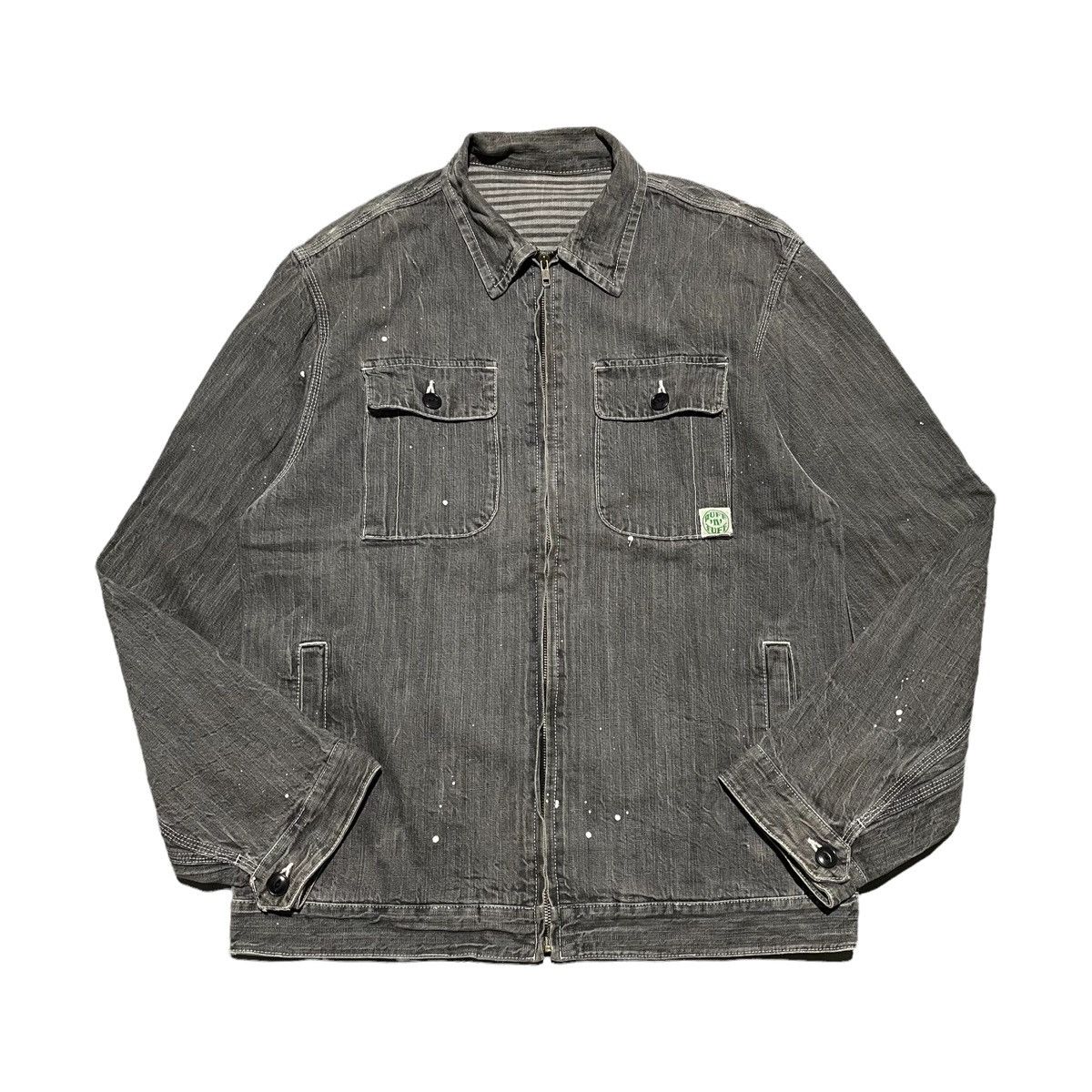 Japanese Brand × MasterPiece Masterpiece Ruff n Tuff Splatter Denim ...
