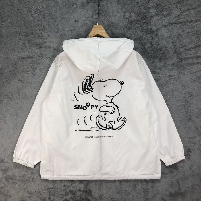 Vintage Vintage Peanuts Snoopy Back Big Logo Hooded Jacket #4676-163 ...