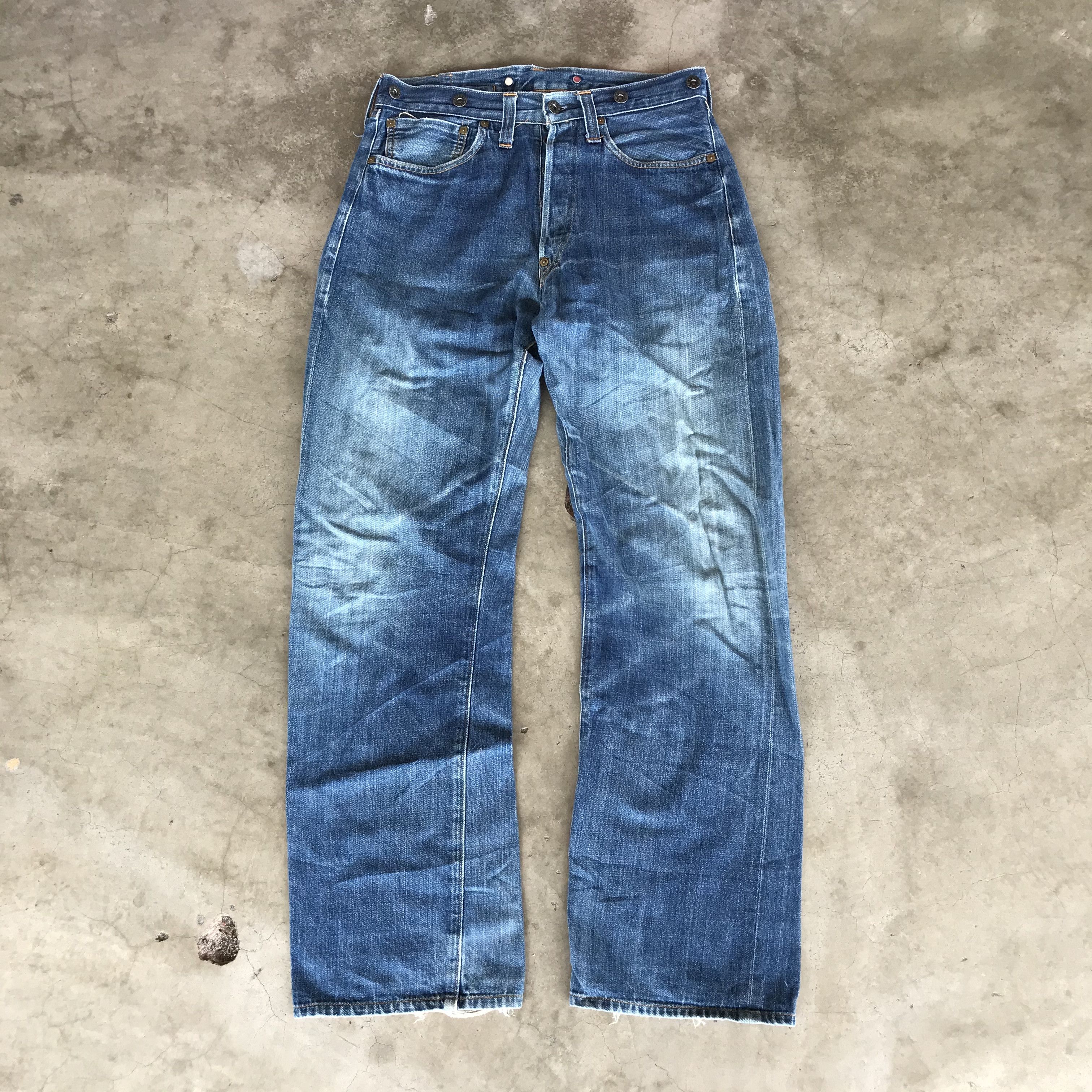 Vintage Vintage Levi's 201 Buckle Back Selvedge LVC Jeans. | Grailed
