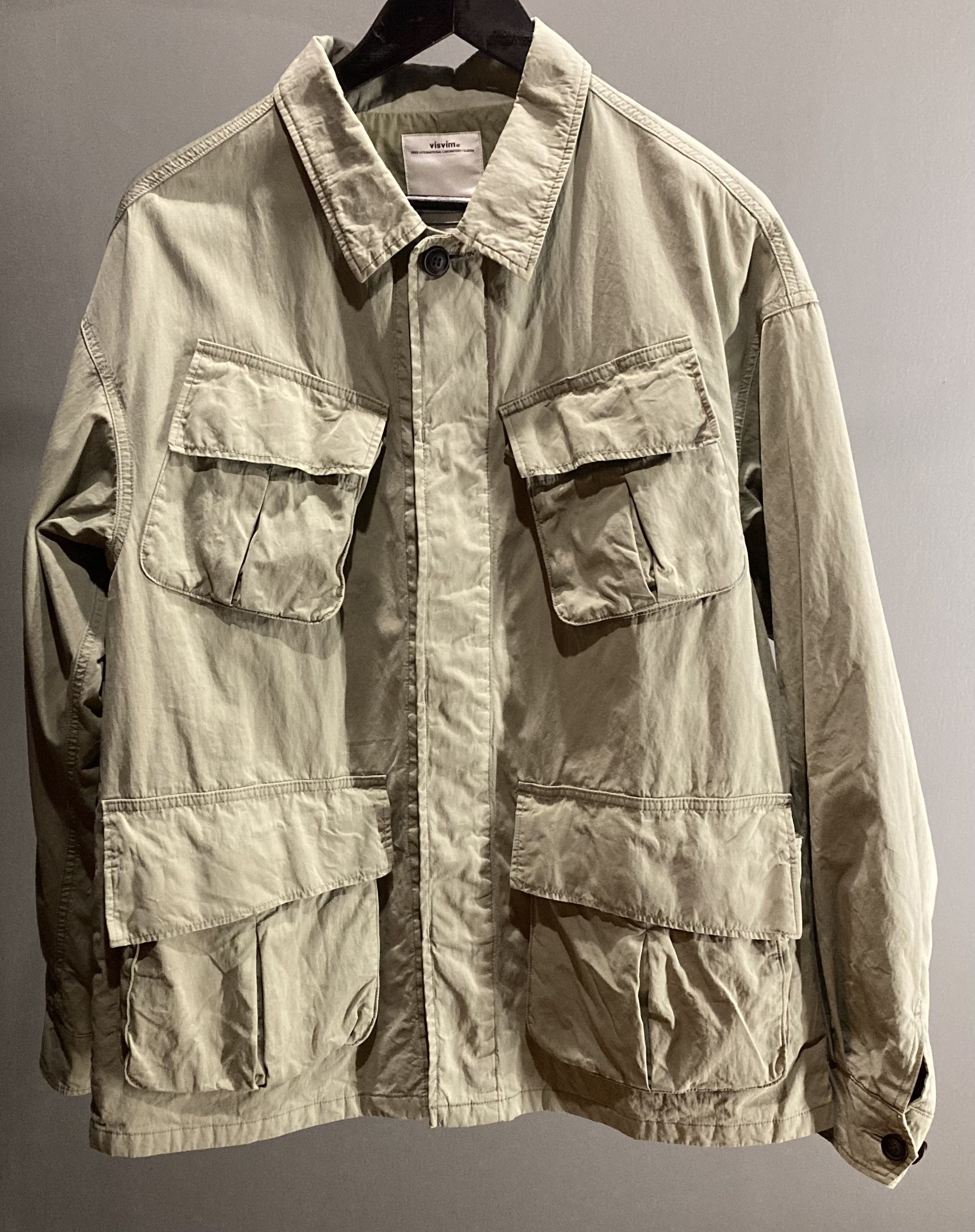 Visvim VISVIM TROPICAL COMBAT JKT LT.GRE SIZE 4 | Grailed
