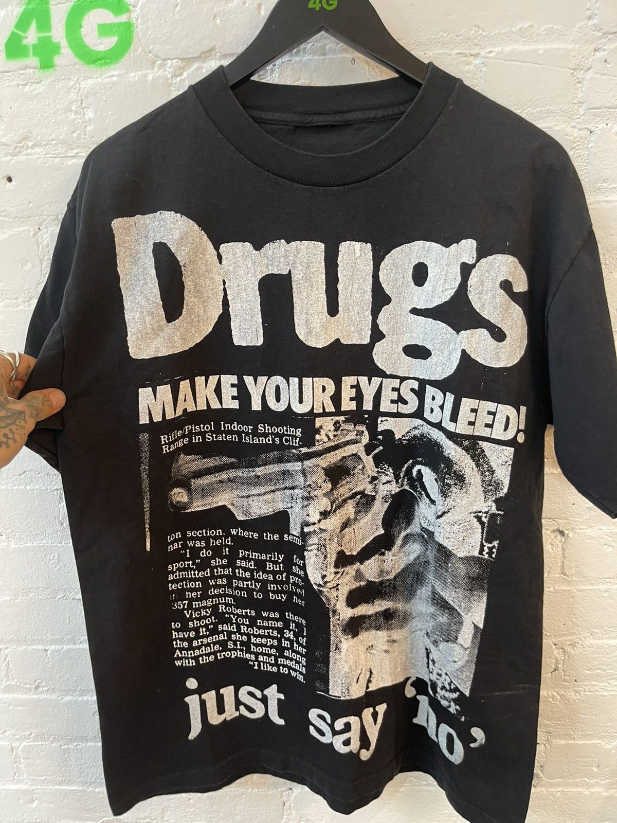 Vintage Vintage DRUGS MAKE YOUR EYES BLEED !!! INSANE Shirt | Grailed