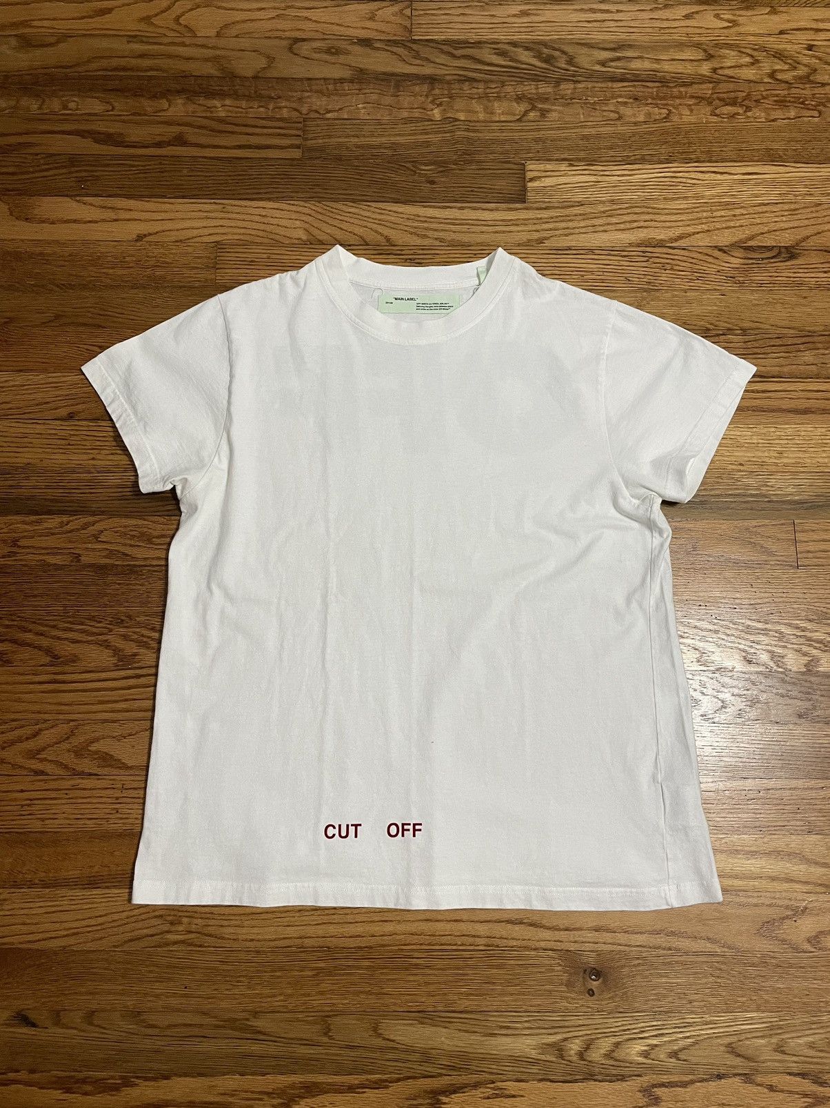 Off-White Off-White “Cut Off” tee | Grailed