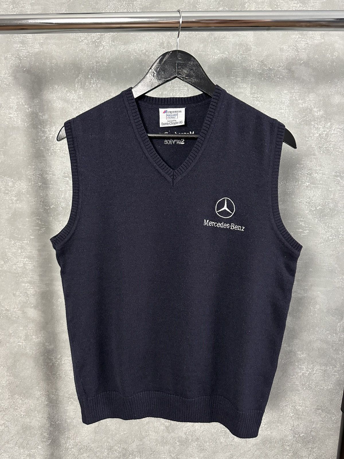Vintage Vintage Mercedes-Benz Knit Wool Sleeveless Vest | Grailed
