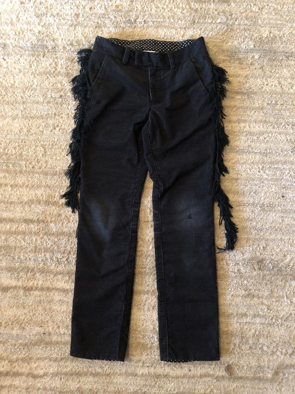 Undercover AW04 "But Beautiful" Fringe Corduroy Pants | Grailed