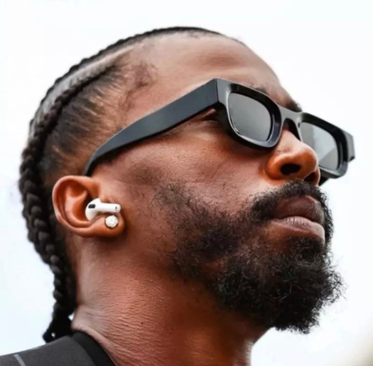 Streetwear Modern Thick Rectangle Sunglasses for Women Men Retro 90s Ch ...