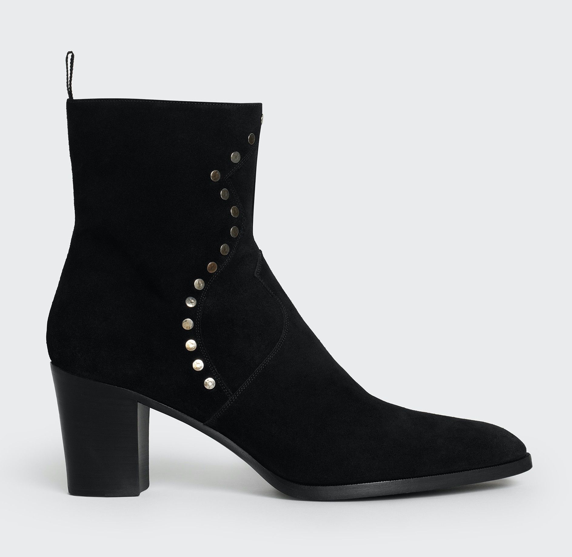 Celine Brand New FW20 Studded Suede Pages Boots 85 Heel Sample | Grailed