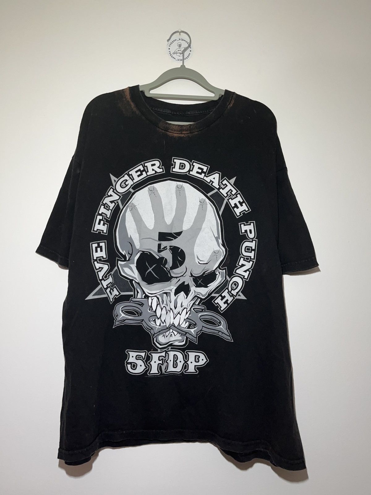 Vintage Five Fingers Death Punch 5FDP heavy metal band t-shirt y2k ...
