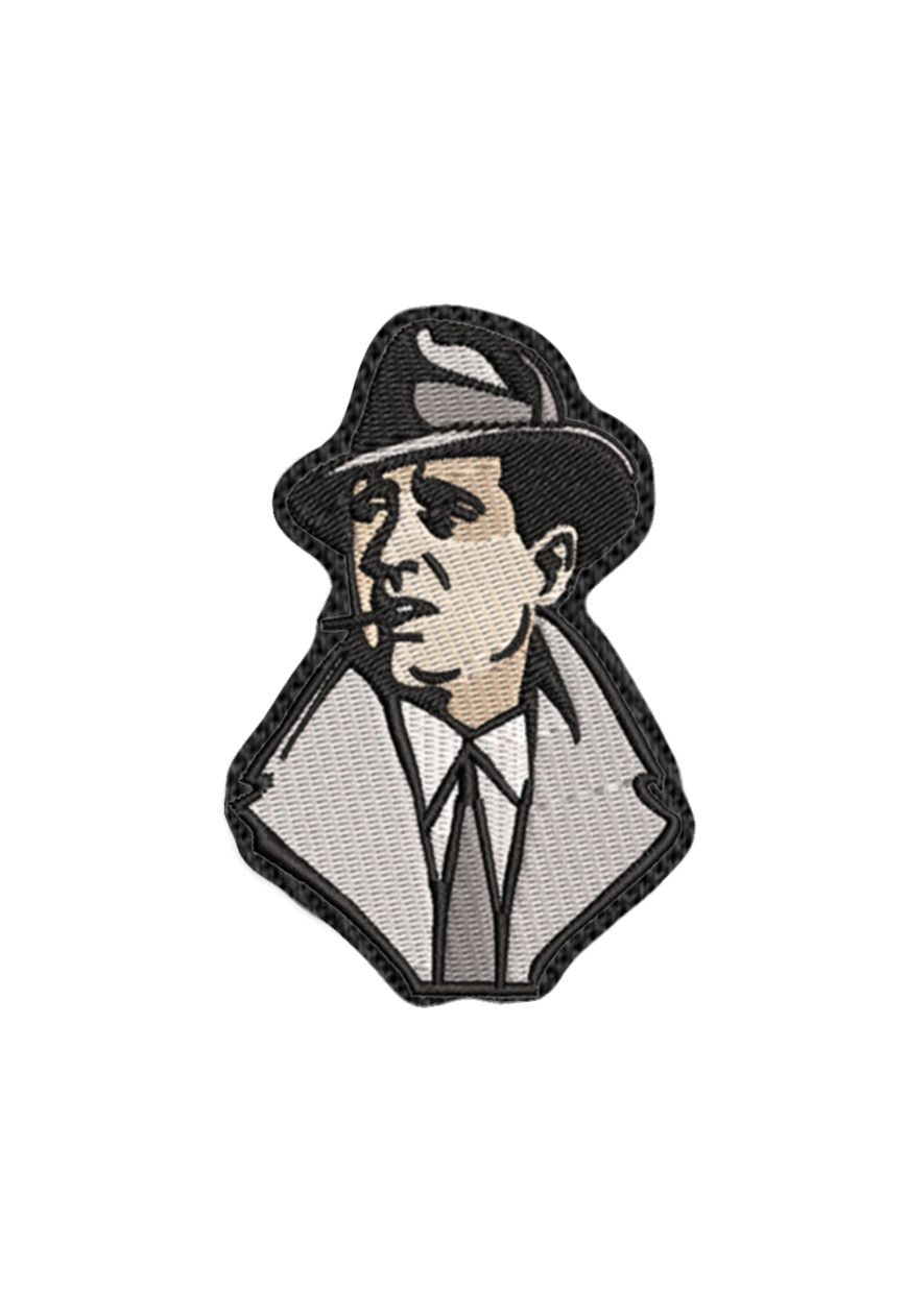 Custom × Handmade × Streetwear CRW Humphrey Bogart iron on patch / sew ...