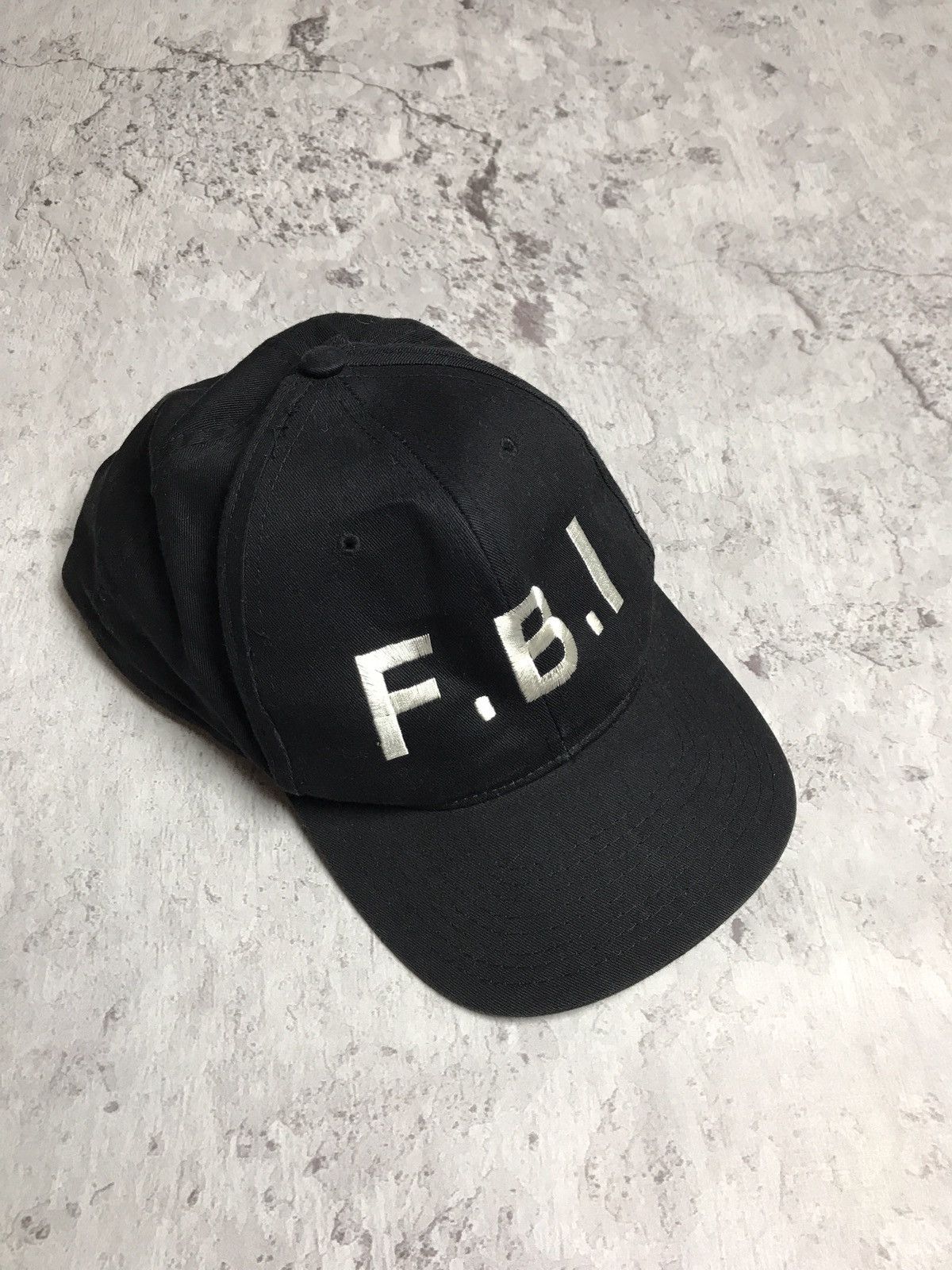 Vintage Vintage FBI Basic Black Cap | Grailed