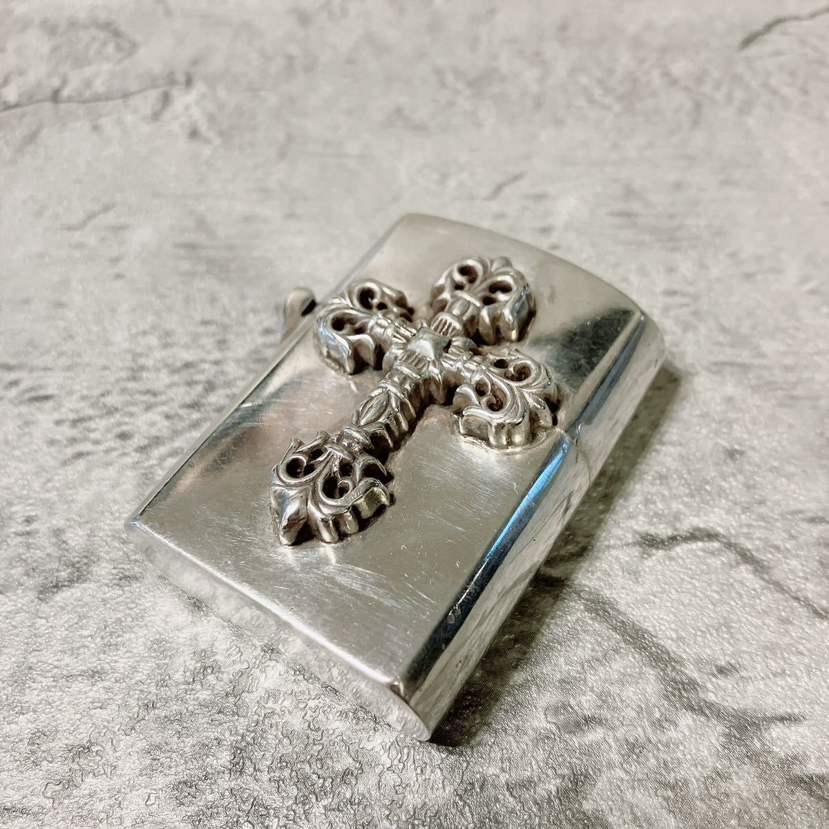 Chrome Hearts Chrome Hearts 2000 Filigree Cross Zippo Lighter | Grailed