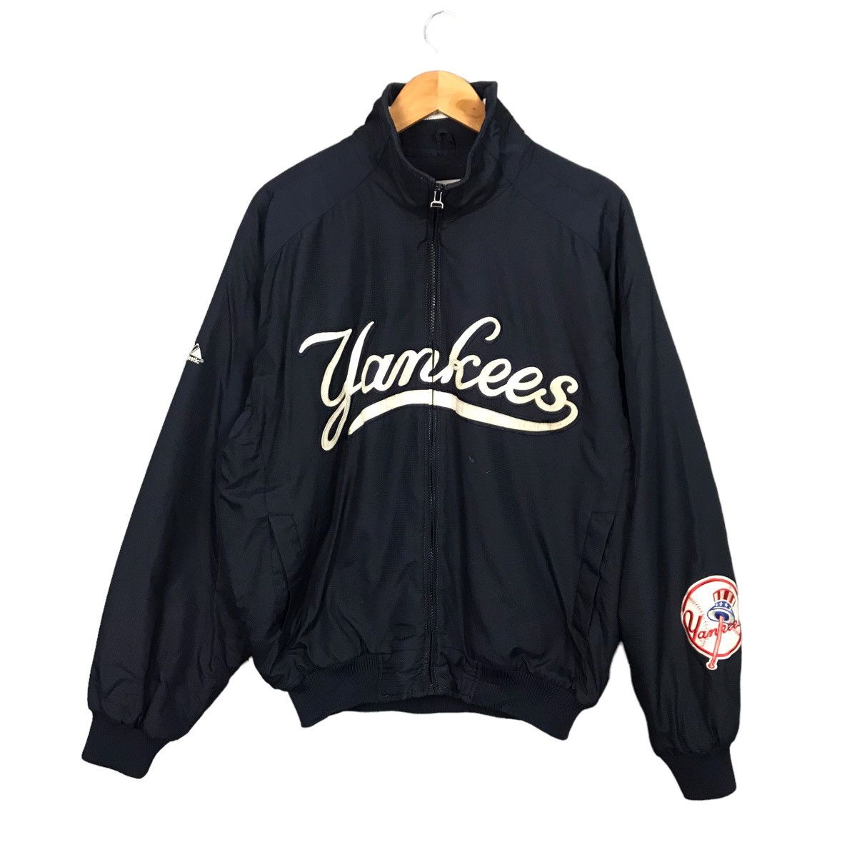 Majestic × New York Yankees VINTAGE YANKEES X MAJESTIC BOMBER JACKET ...