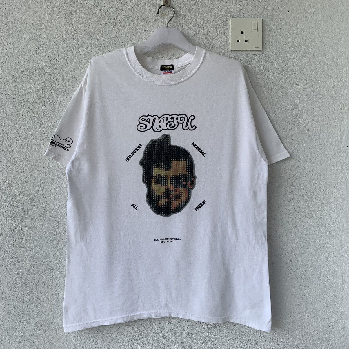 Designer × Japanese Brand × Streetwear SNAFU t shirt spell out big ...