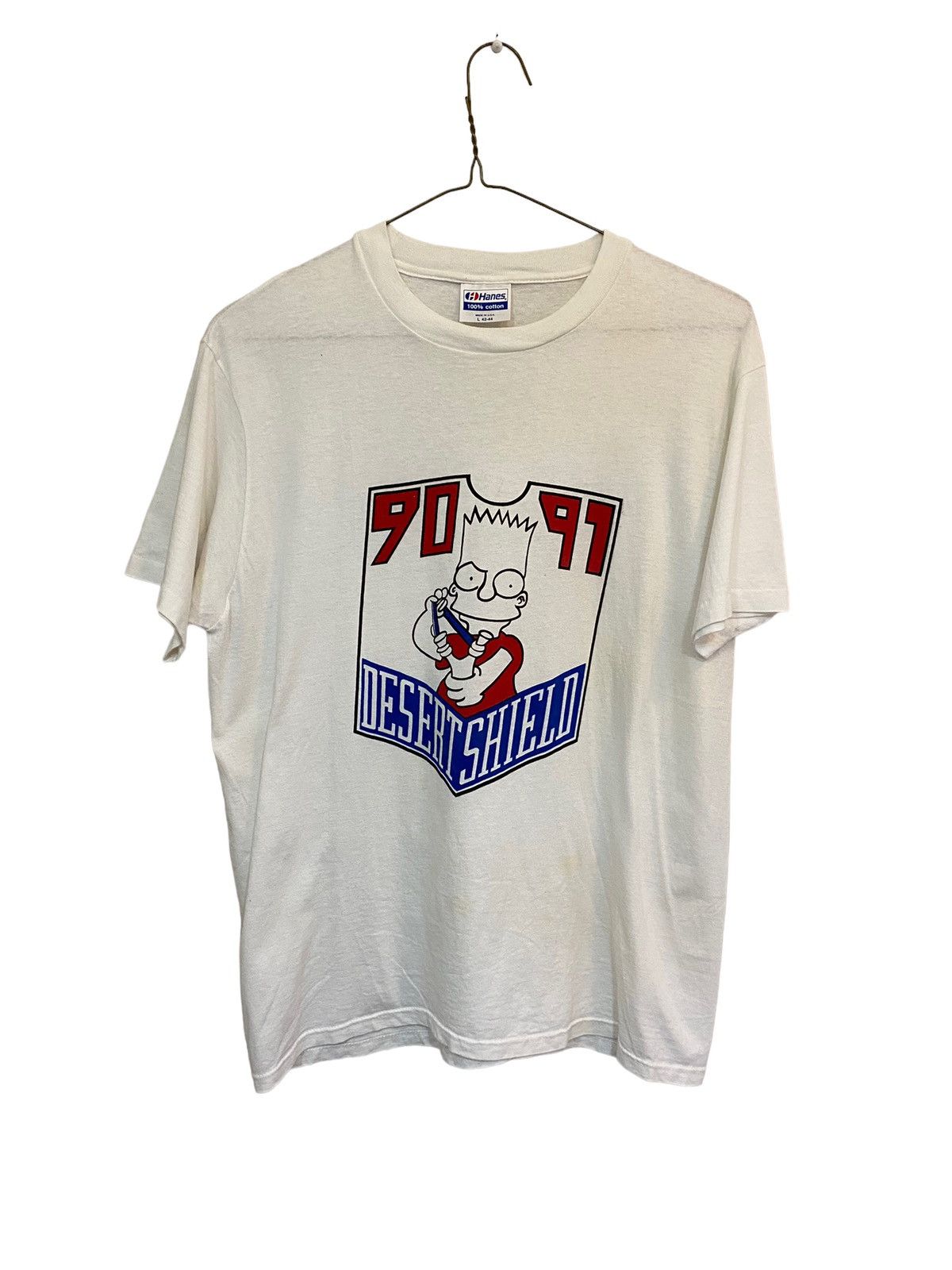 Vintage Vintage 90s Bart Simpson Bootleg Desert Shield War Promo Tee ...