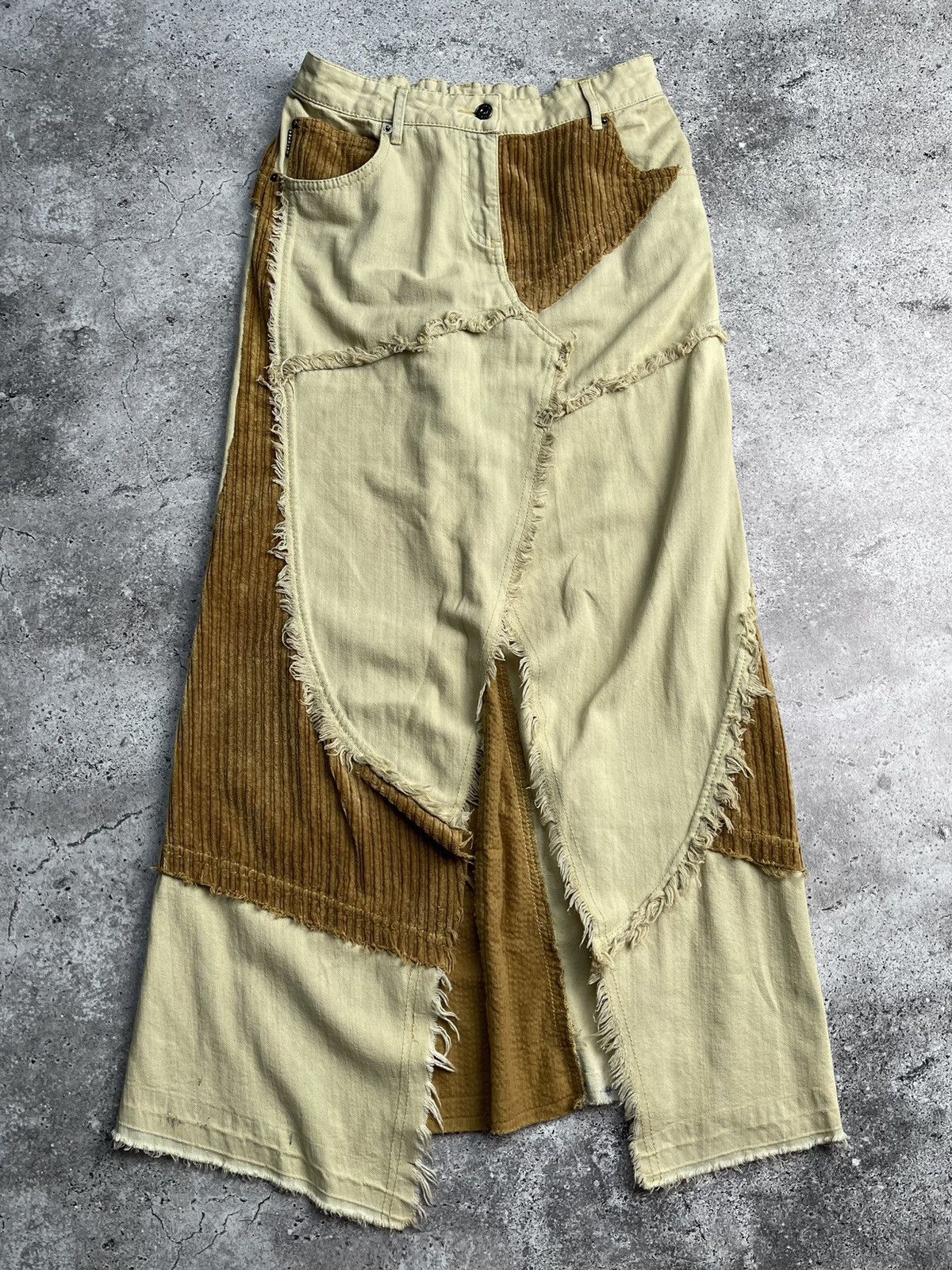 Seditionaries Vintage Corduroy Patchwork Avant-Garde Skirt | Grailed