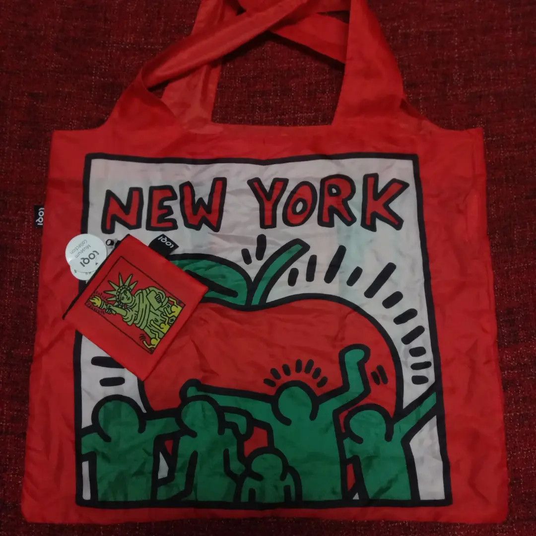 Moma Rare Keith Haring Tote bag + coin purse Art Kaws Futura | Grailed