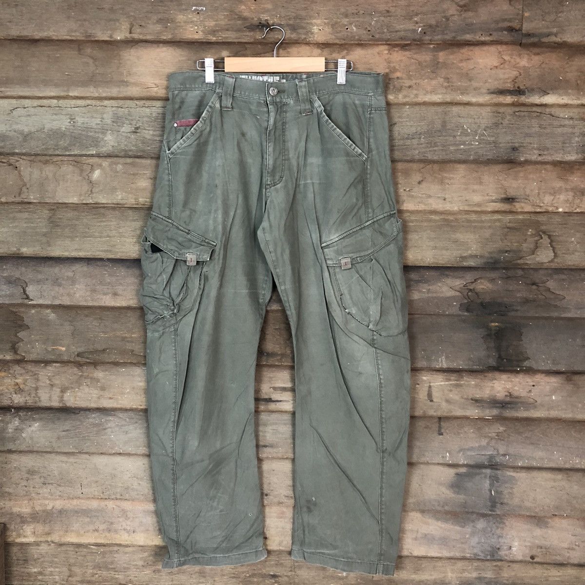 Japanese Brand × Streetwear × Vintage Xebec Twist 45 Green Cargo ...