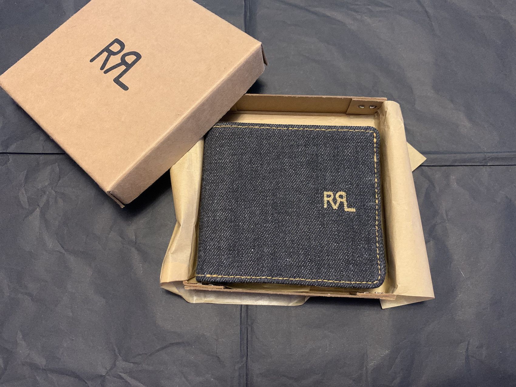 RRL Ralph Lauren FW'18 Wallet Billfold in Selvedge Denim | Grailed