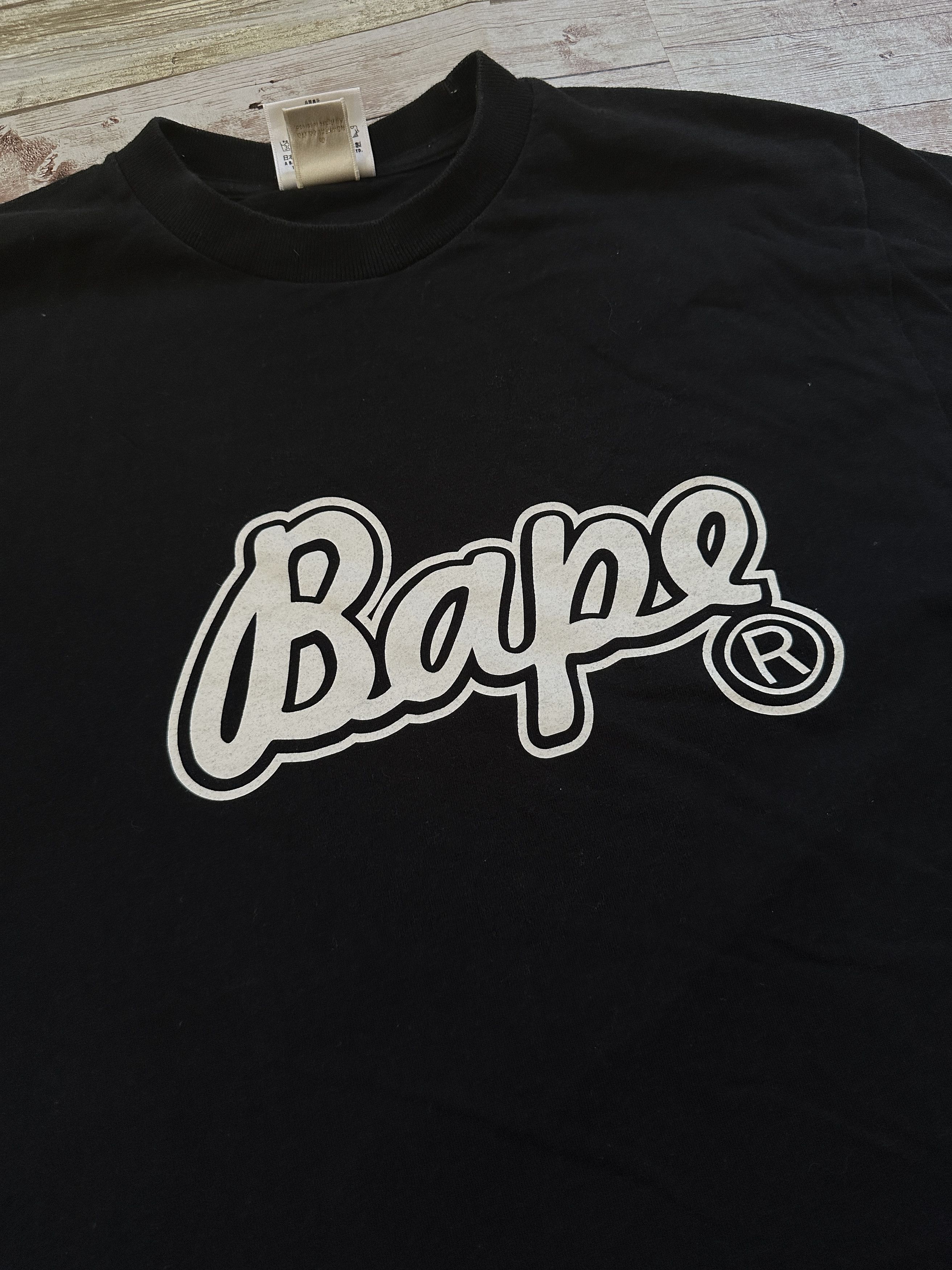 Bape Cursive Logo Tee | Grailed