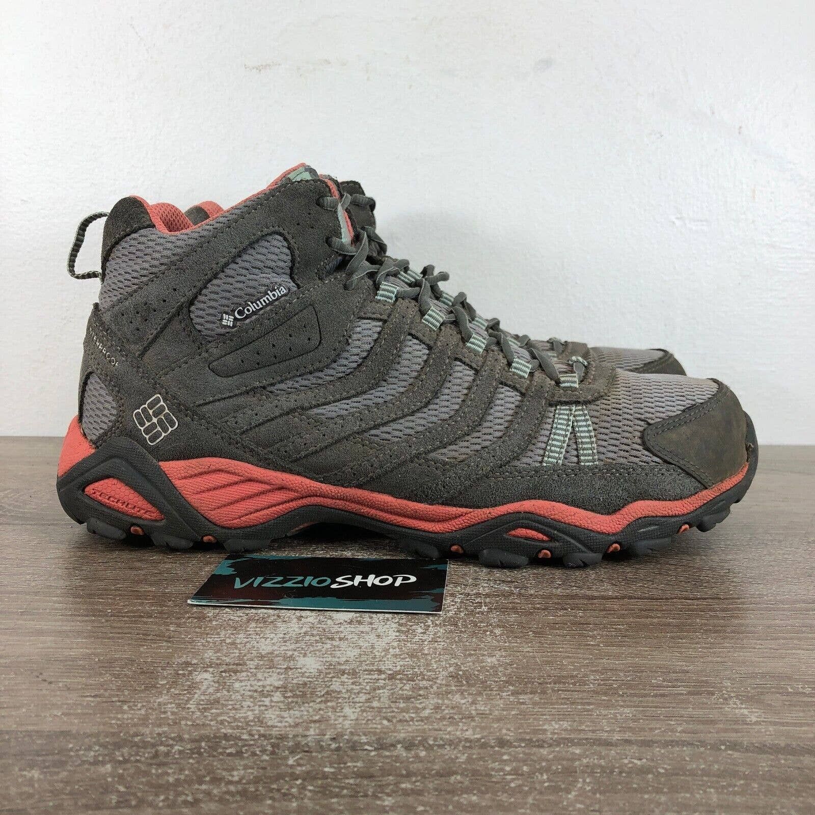 Columbia Columbia Armitage Lane Mid Gray Coral Hiking Boots Womens 12 ...