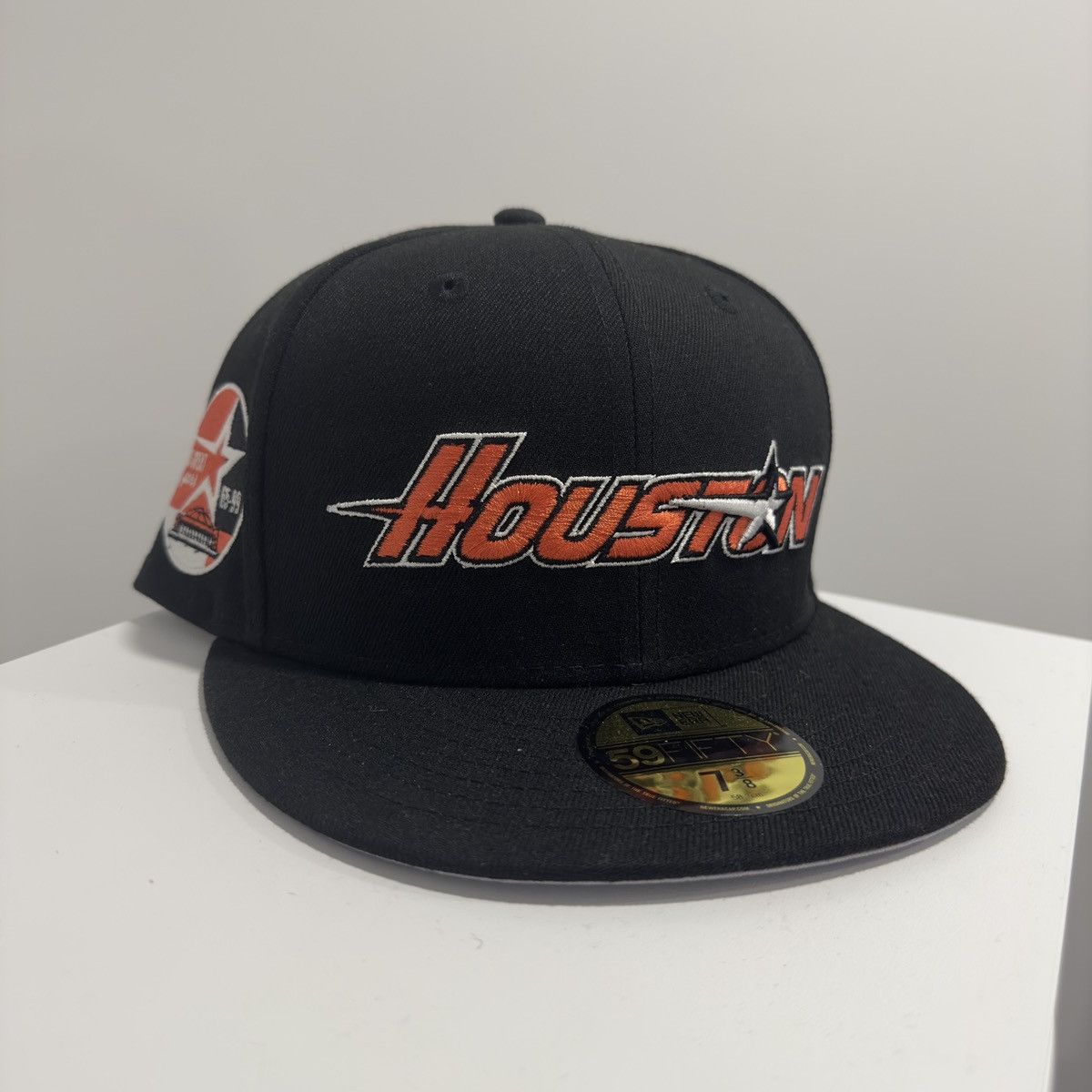 New Era Houston ASTROS Houston Script Black SPORTSWORLD 7 3/8 | Grailed