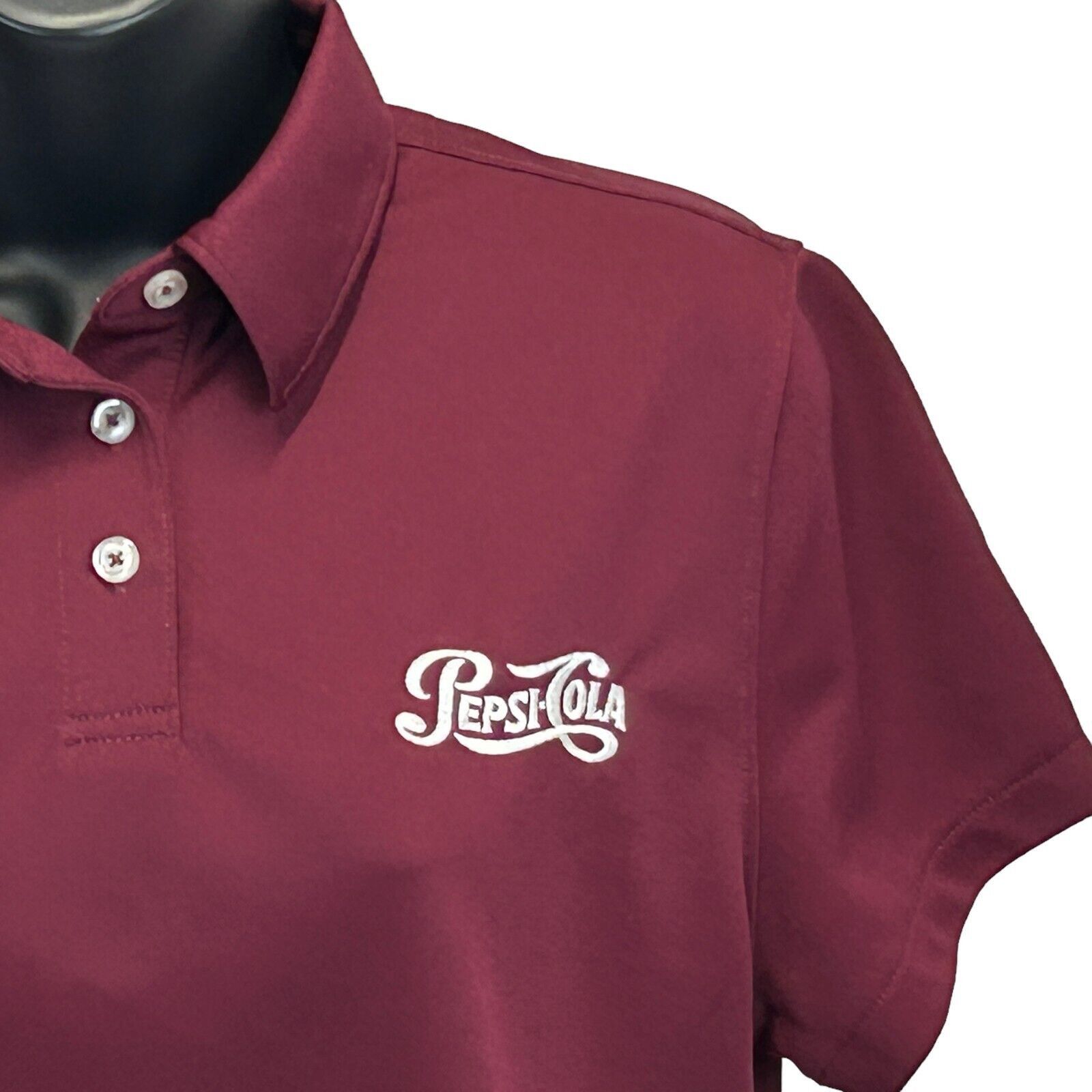 Lands End Pepsi Cola Lands End Polo T Shirt Soda Pop Soft Drink Red S ...