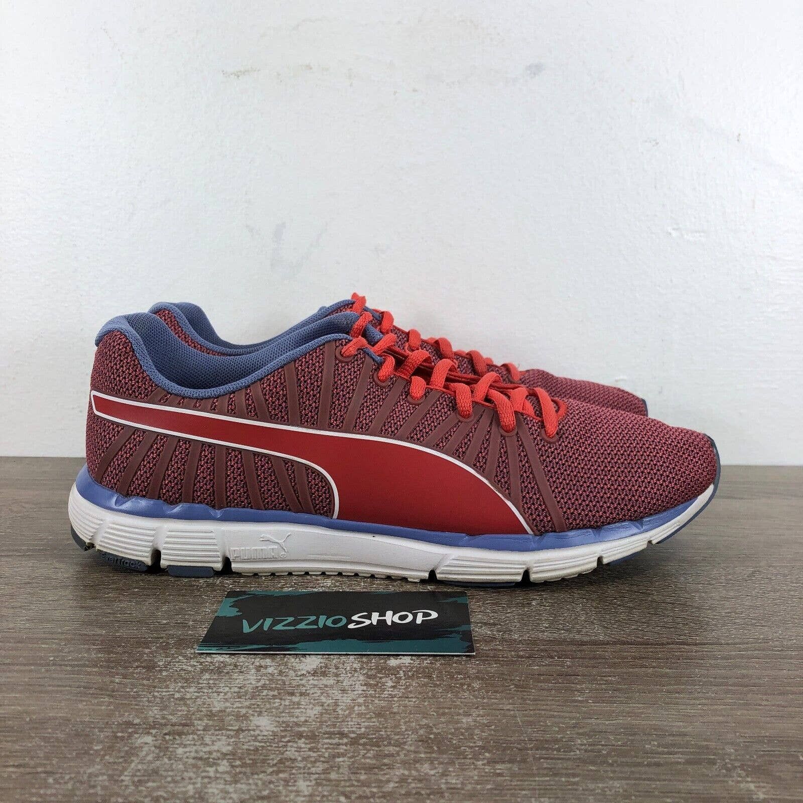 Puma Puma ECO Ortholite Red Blue Running Shoes Women's 8.5 | Grailed