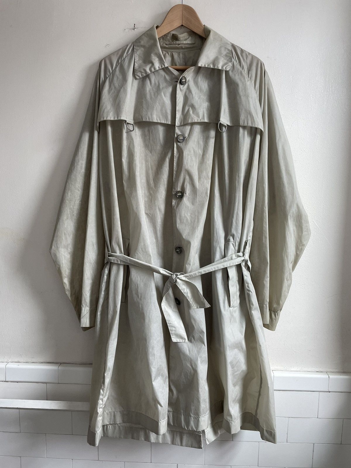 Helmut Lang 90s Sample Bondage Raincoat | Grailed