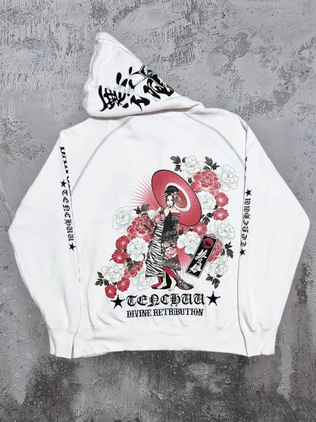 Vintage JAPAN DESIGNER DIVINE RETRIBUTION YAKUZA PRINCESS HOODIE | Grailed
