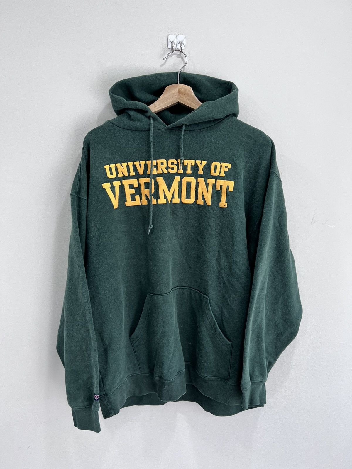 Vintage Vintage University Of Vermont Hoodie sweater forest green | Grailed