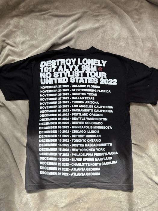 1017 ALYX 9SM 1017 Alyx 9SM x Destroy Lonely No Stylist tour 2022 | Grailed