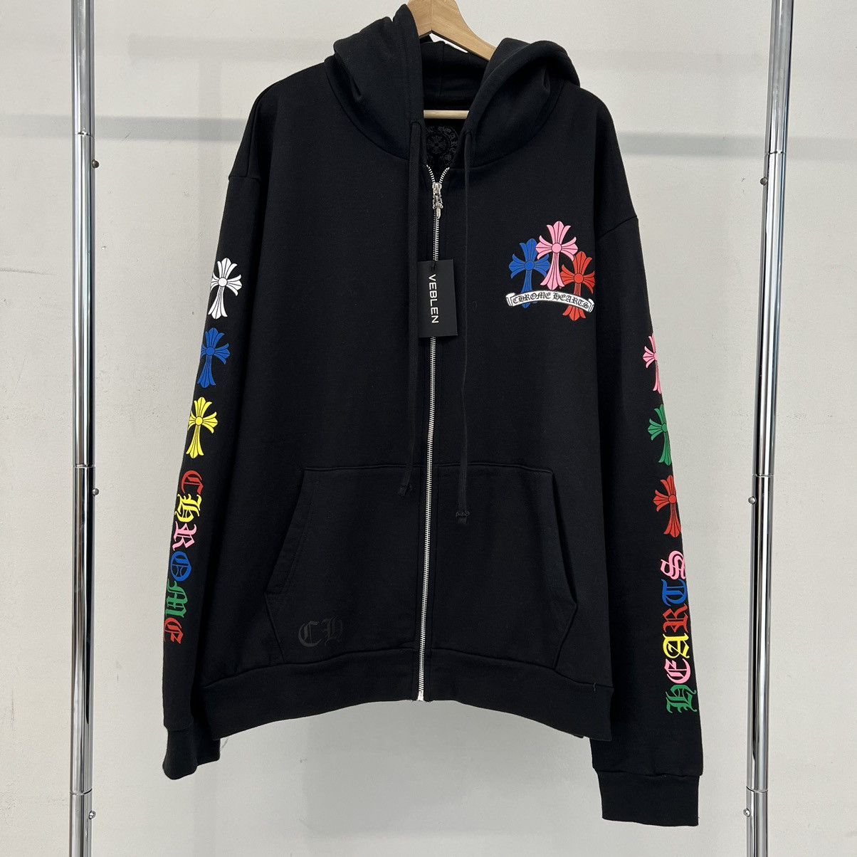 Chrome Hearts Chrome Hearts Multi Color Cross Hoodie | Grailed